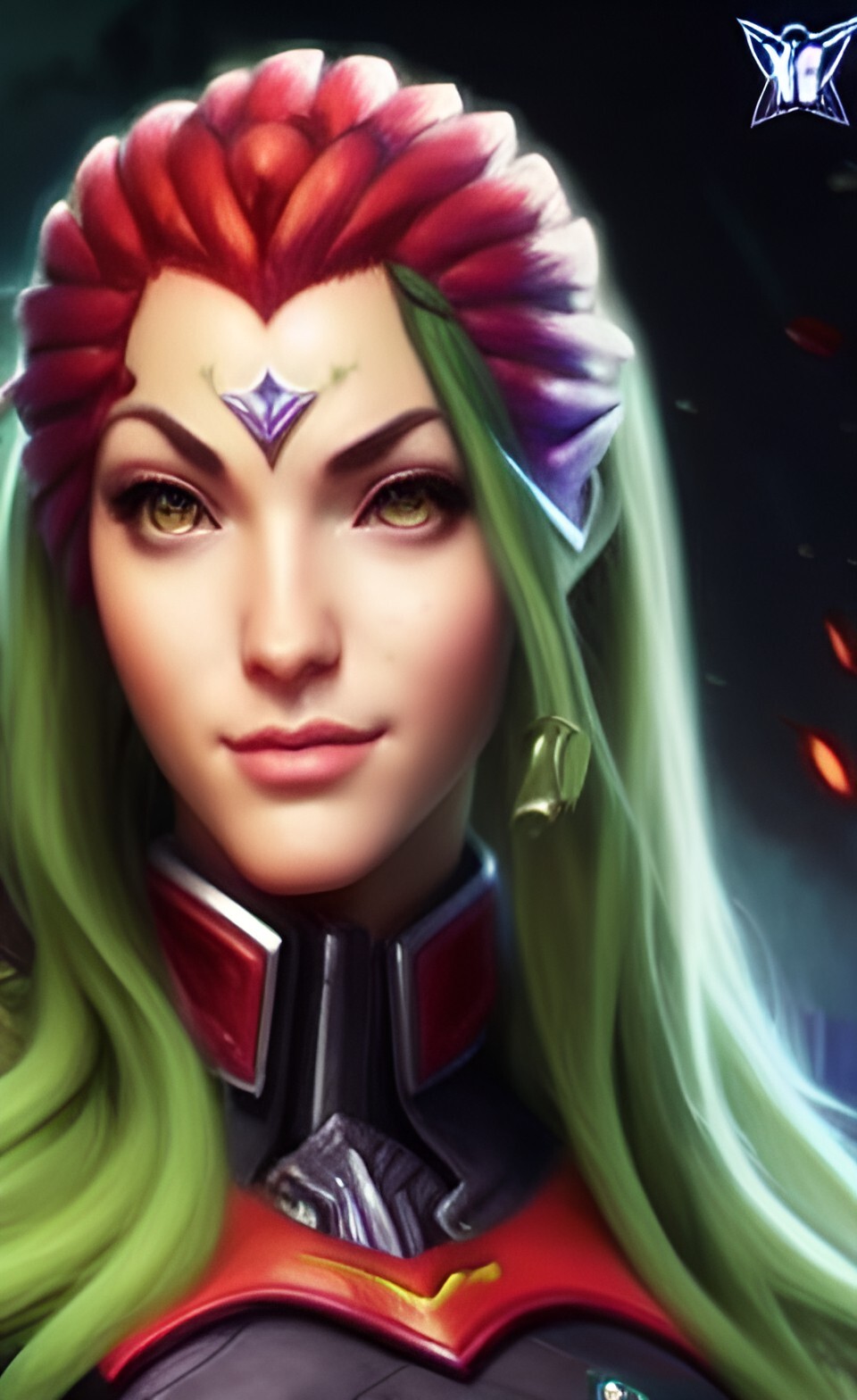ArtStation - lunarpunk portrait of katarina 7100 jpg pack wombo art ...