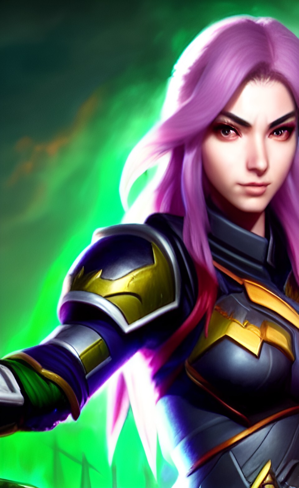 ArtStation - lunarpunk portrait of katarina 7100 jpg pack wombo art ...