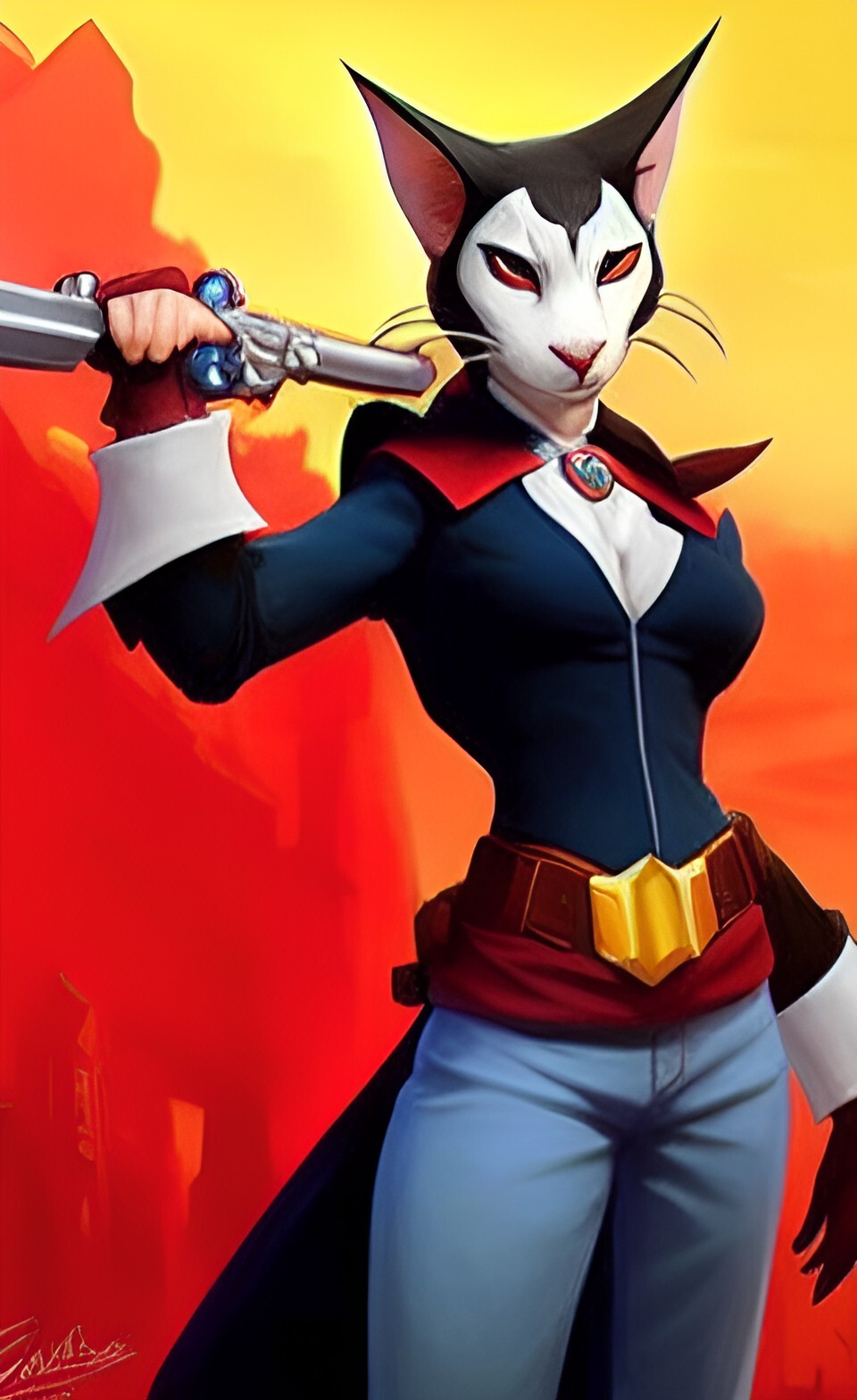 ArtStation - cait sith 4500 jpg pack wombo art | Artworks