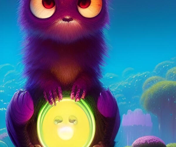 ArtStation - adorable glowing creature 12400 jpg pack wombo art | Artworks