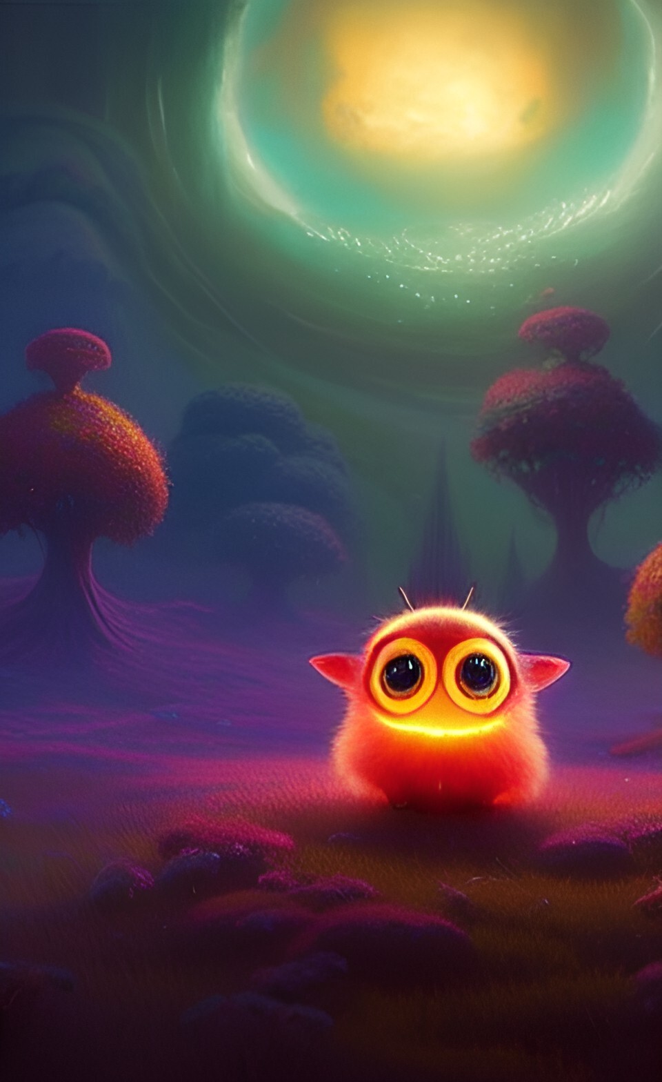 ArtStation - adorable glowing creature 12400 jpg pack wombo art | Artworks