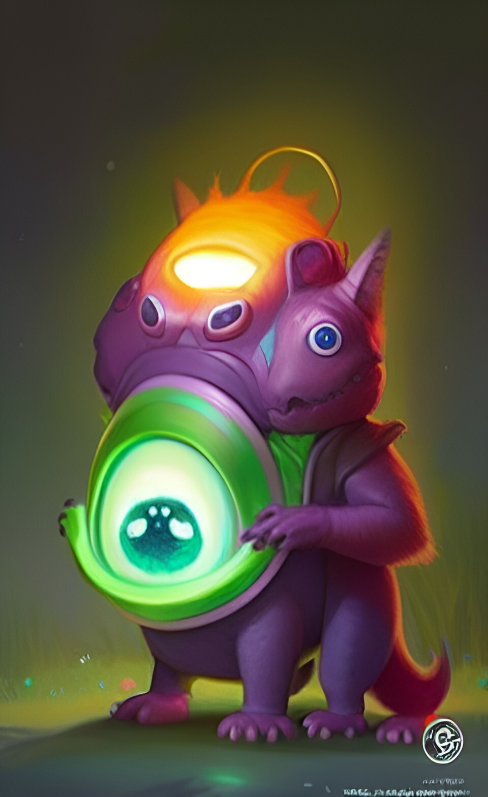 ArtStation - adorable glowing creature 12400 jpg pack wombo art | Artworks