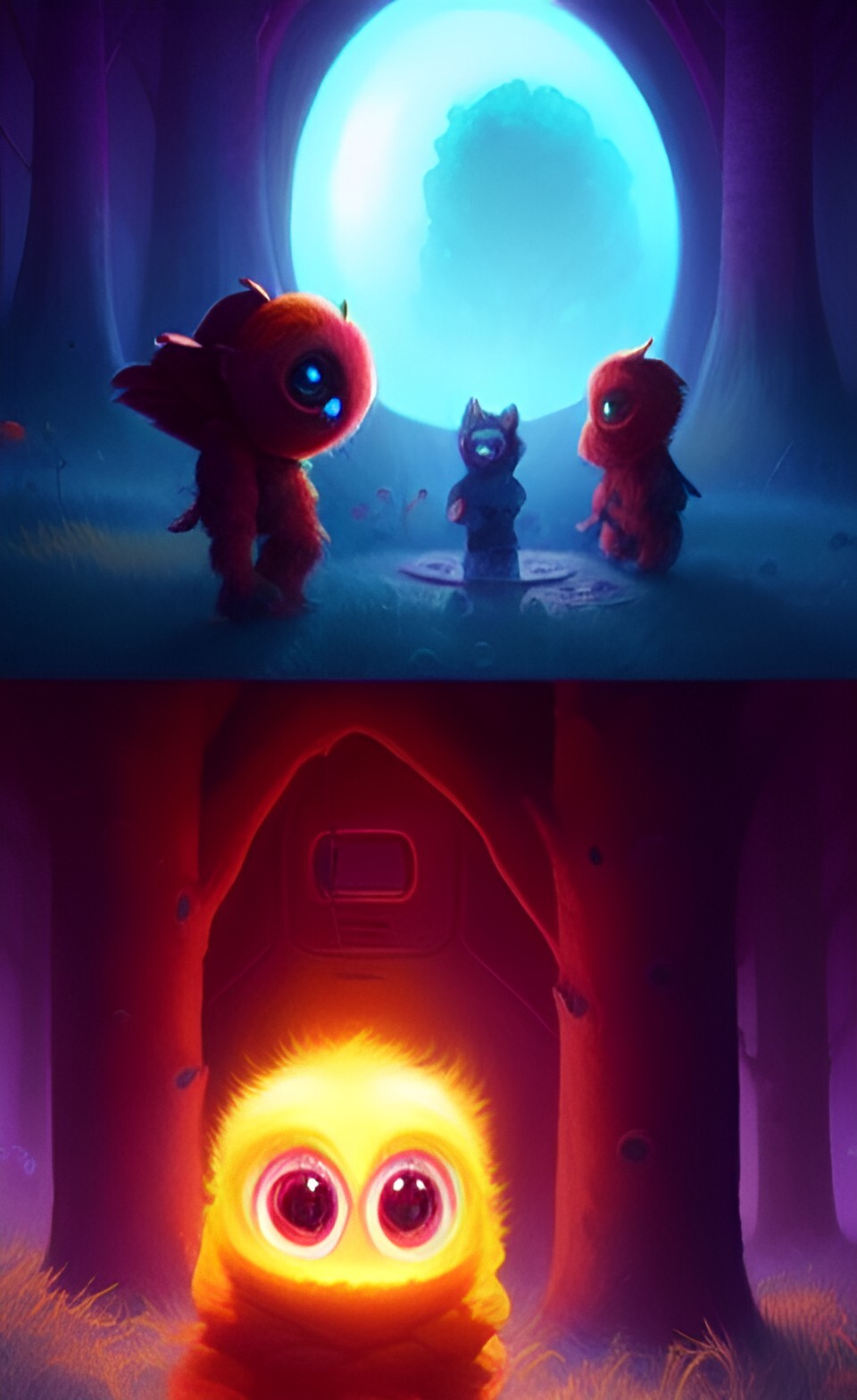 ArtStation - adorable glowing creature 12400 jpg pack wombo art | Artworks