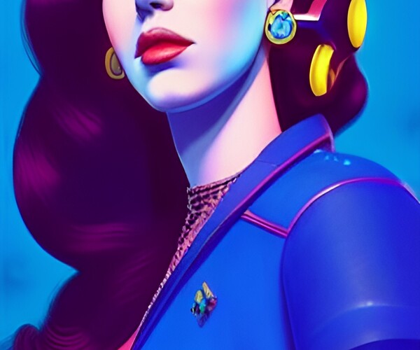ArtStation - lana del rey as a cyborg 5900 jpg pack wombo art | Artworks