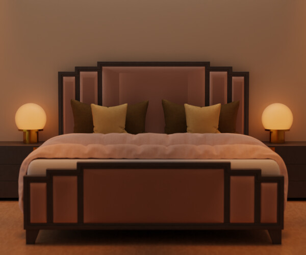 ArtStation - Bed 02 | Game Assets