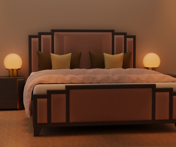 ArtStation - Bed 02 | Game Assets