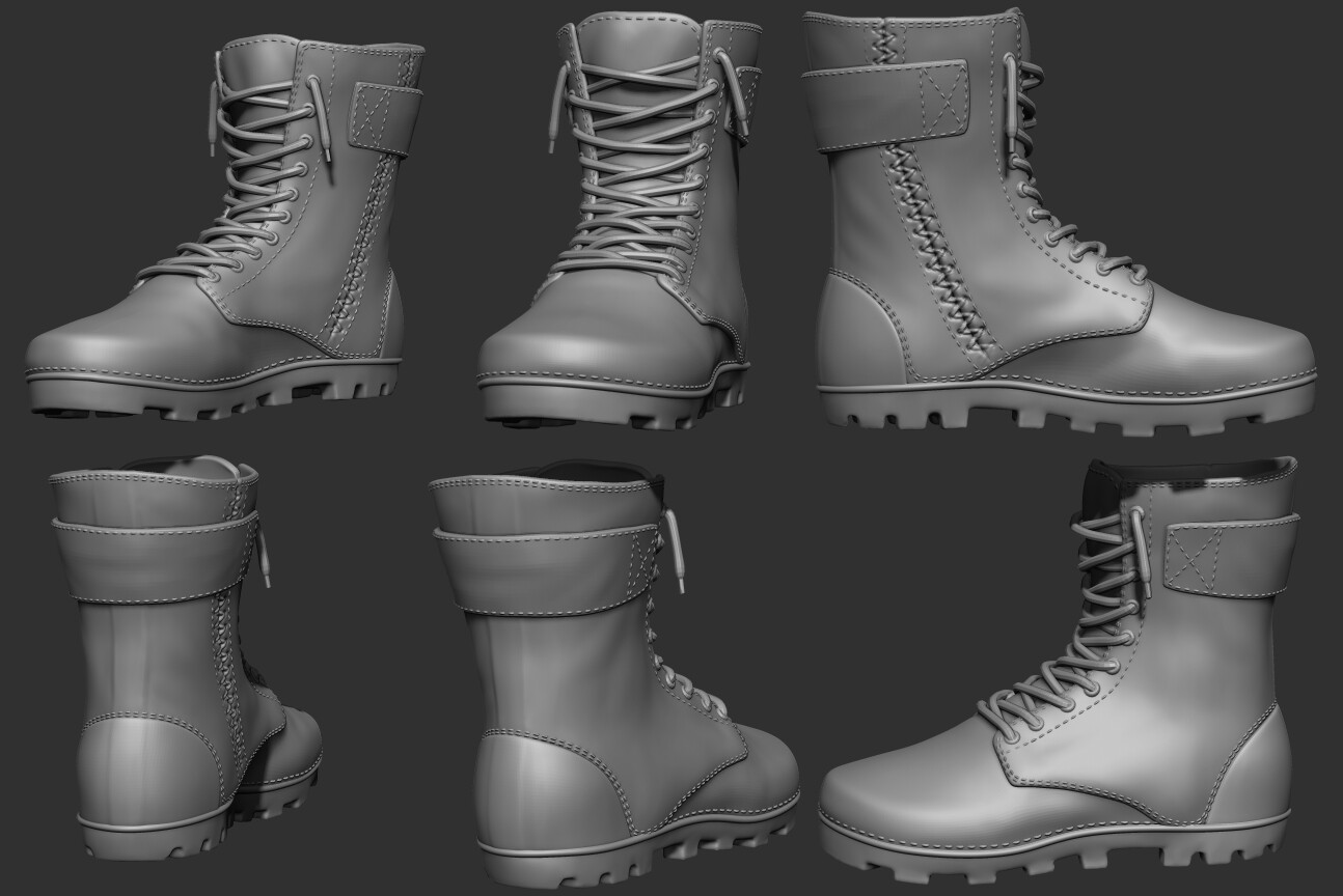 ArtStation - Leather Boots | Game Assets