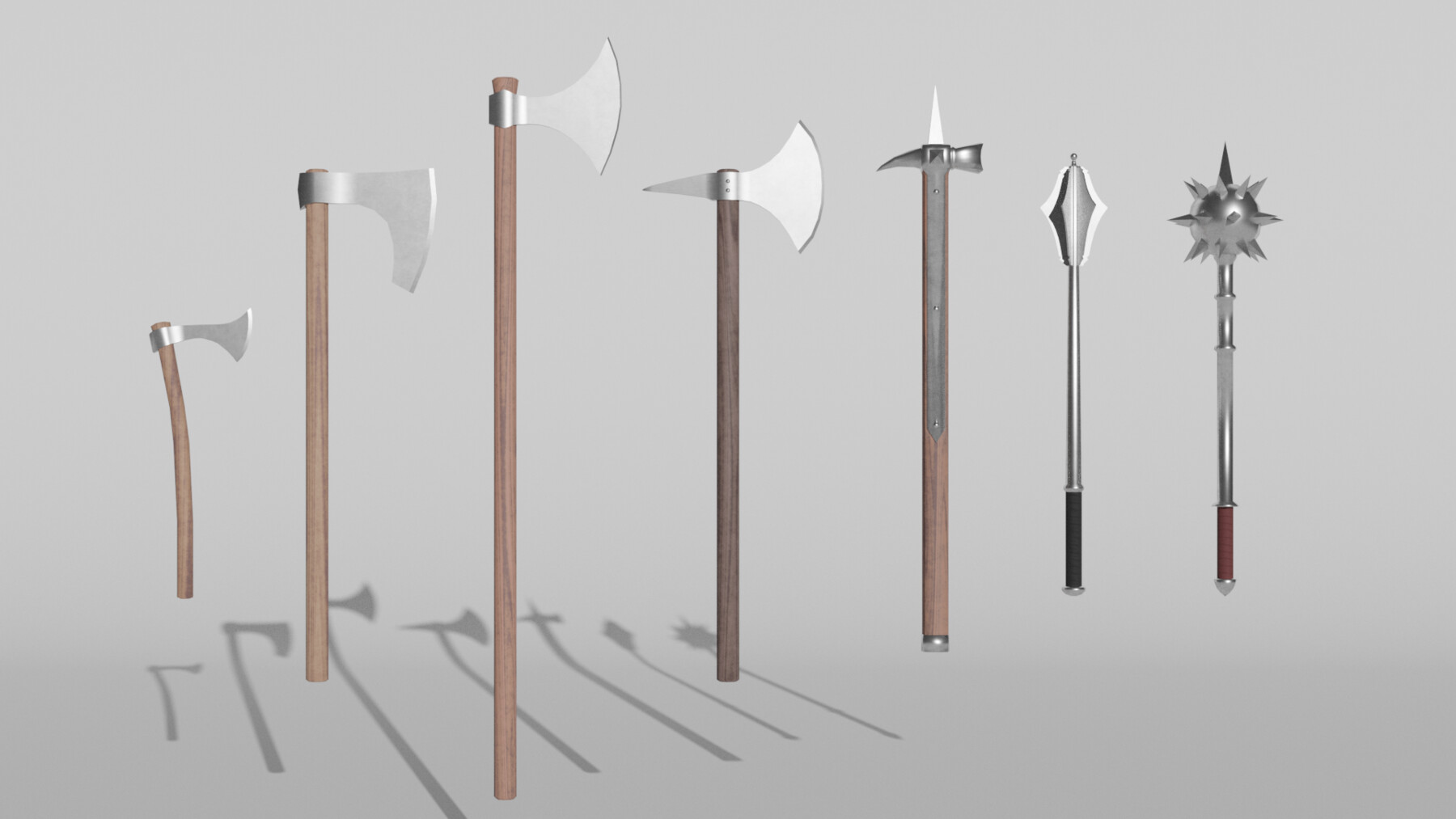 ArtStation - Medieval Axes and Blunt Weapons | Game Assets