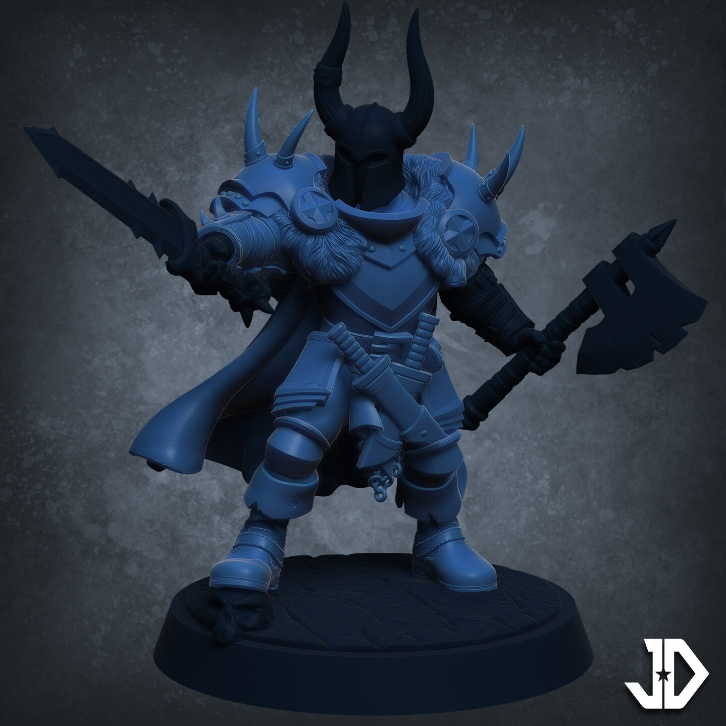 ArtStation - warrior squad leader - Army of Chaos STL | Resources