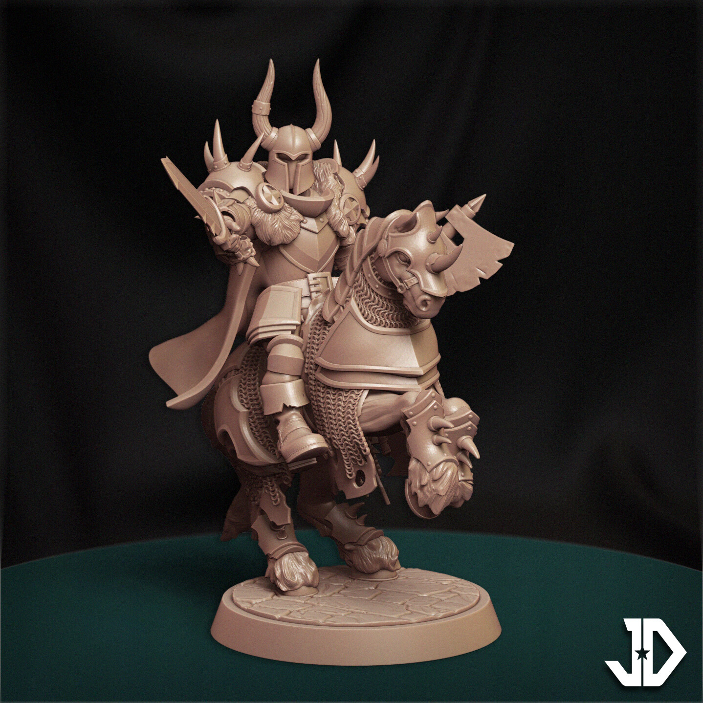 ArtStation - Rider squad leader - Army of Chaos STL | Resources
