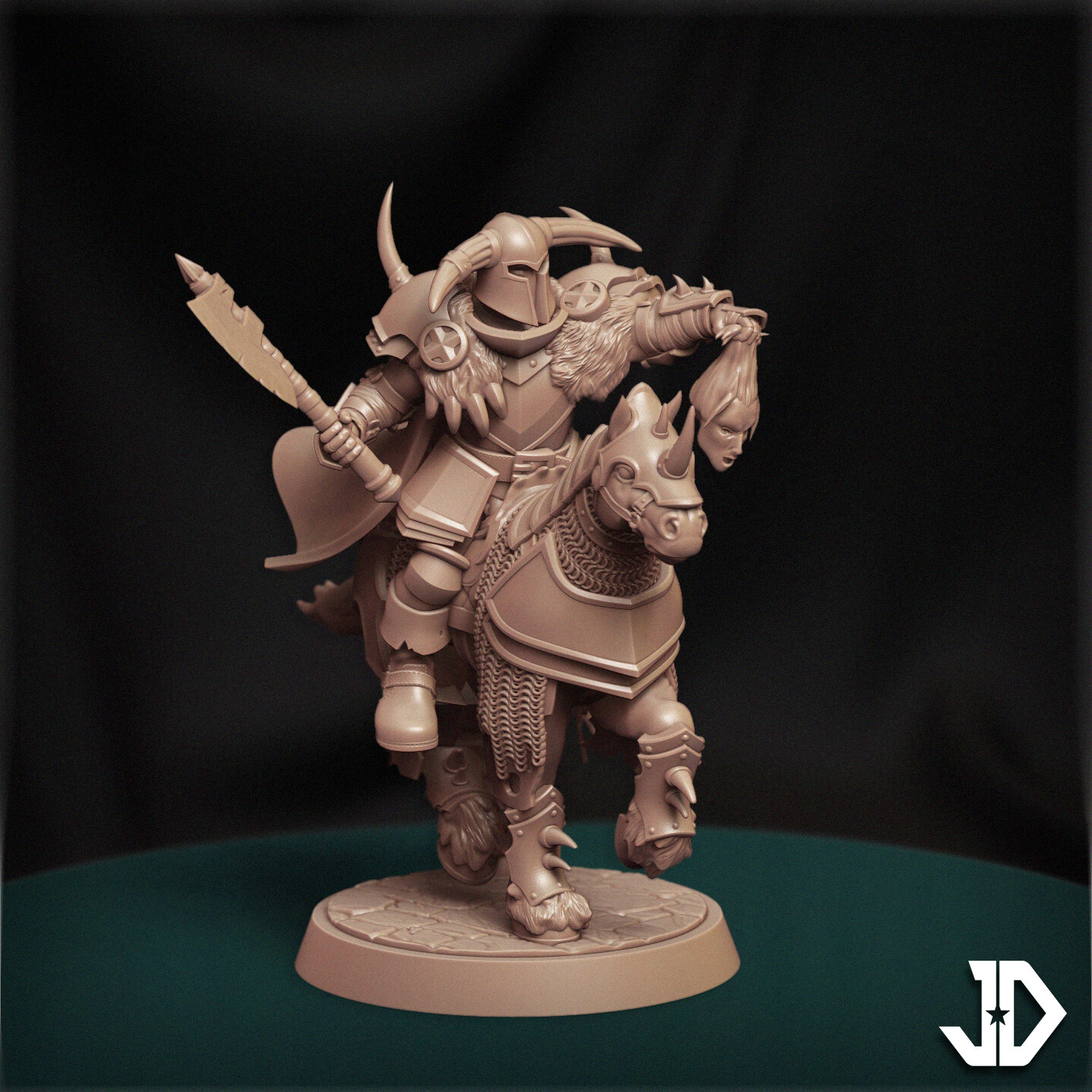 ArtStation - Headhunter rider - Army of Chaos STL | Resources