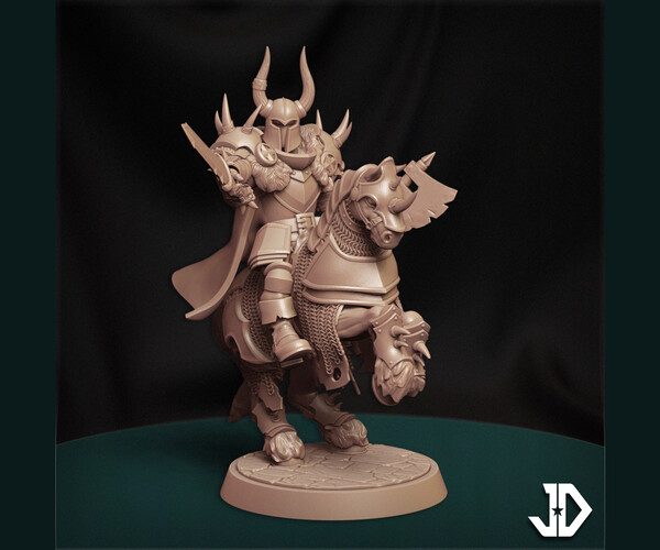 ArtStation - Rider squad leader - Army of Chaos STL | Resources