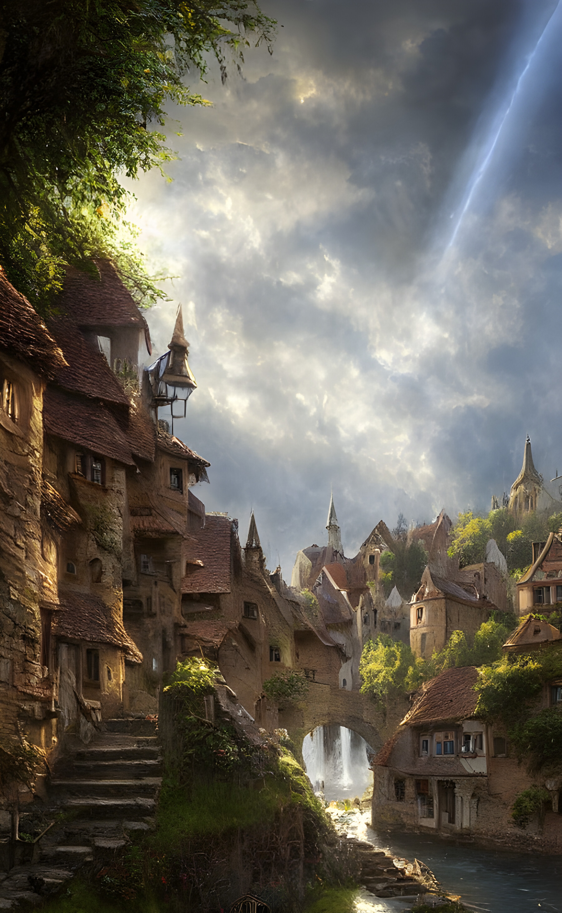 ArtStation - Medieval Town concept art | Artworks