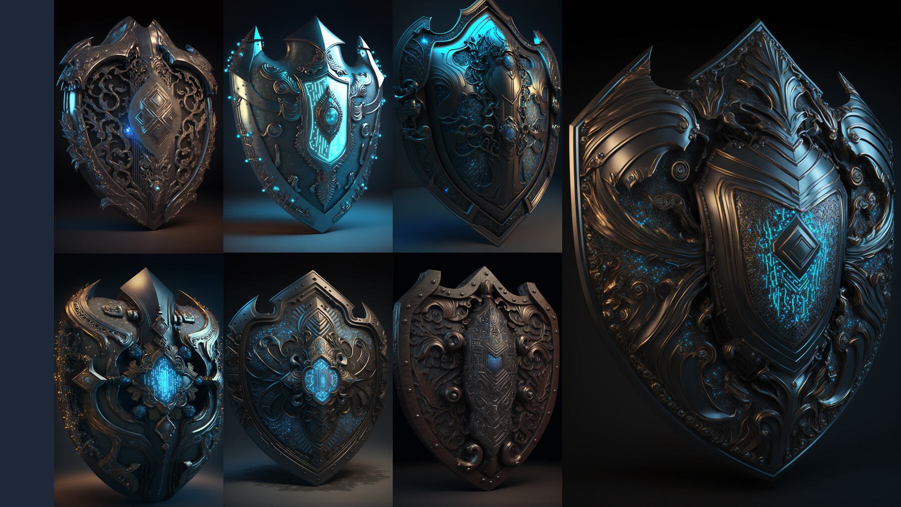 ArtStation - 200 Shield Illustration Pack Vol.01 | Artworks