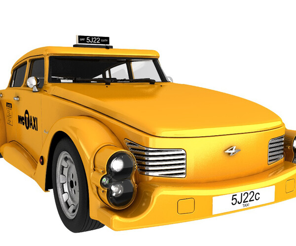 ArtStation - NYC TAXI - 3D Model | Resources