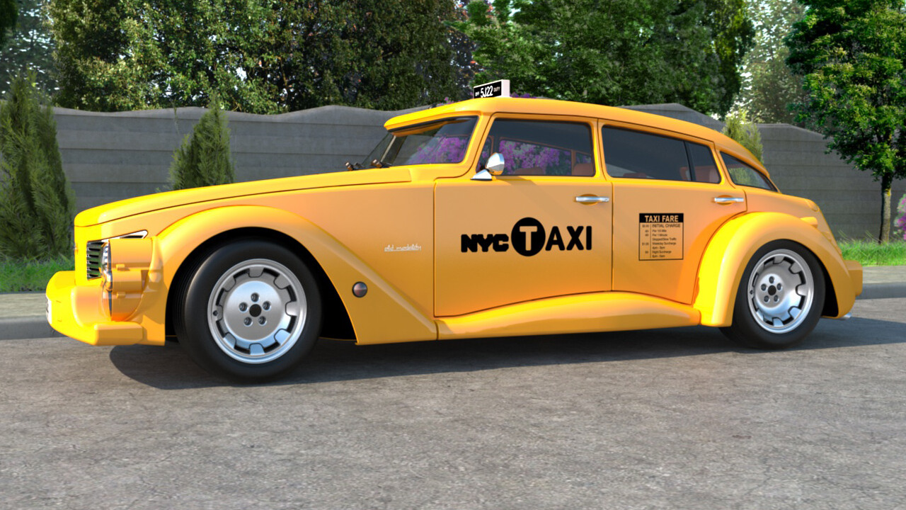 ArtStation - NYC TAXI - 3D Model | Resources