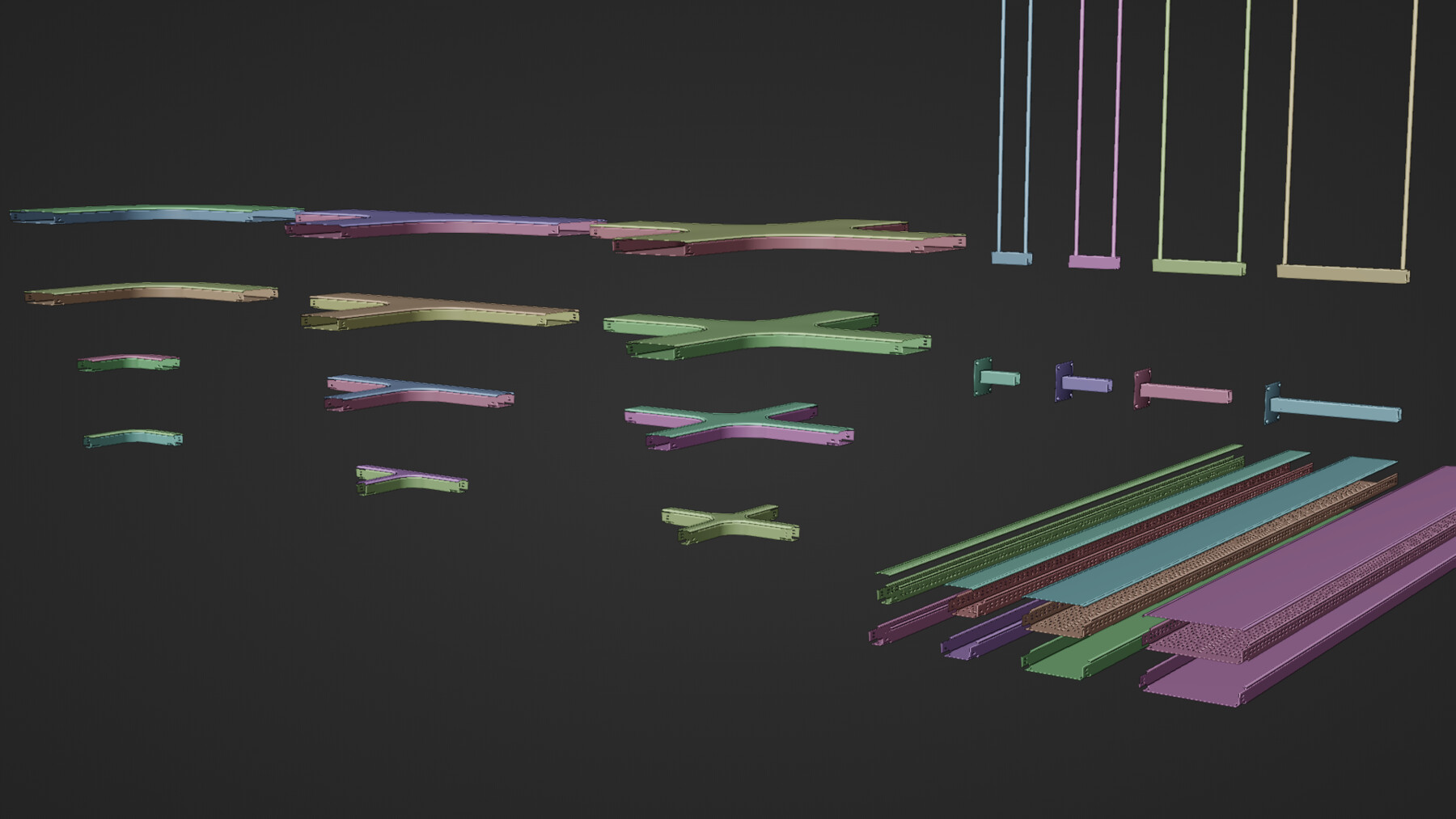 ArtStation - Cable trays | Resources