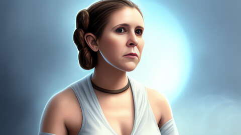 ArtStation - Fan art leia 3 | Artworks