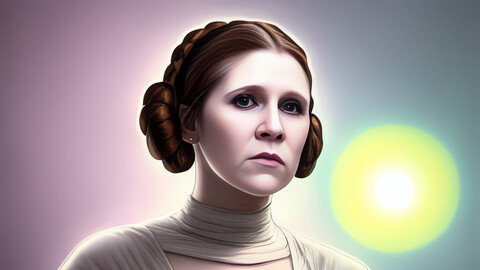 ArtStation - Fan art leia 4 | Artworks