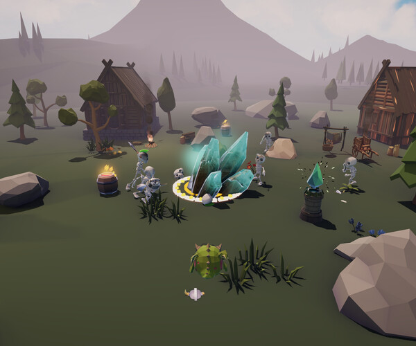 Artstation Unity Template Tower Defense Game Game Assets