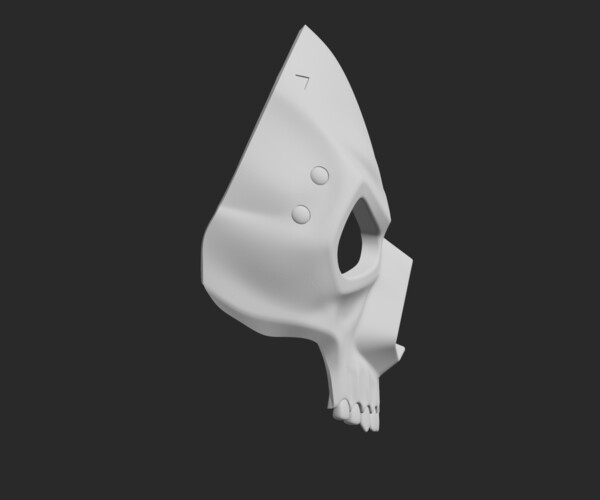 ArtStation - New Ghost Mask Printable Version High Detailed | Game Assets