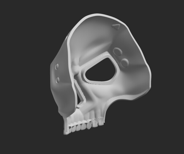 ArtStation - New Ghost Mask Printable Version High Detailed | Game Assets