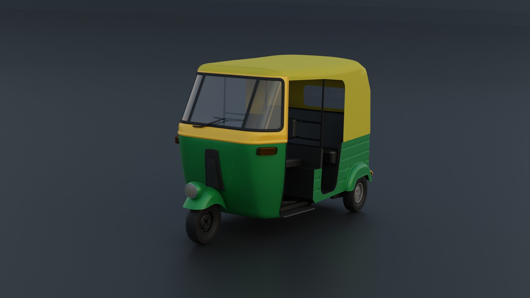 ArtStation - AutoRickshaw | Textured 3 wheel auto 3d Model |Download ...