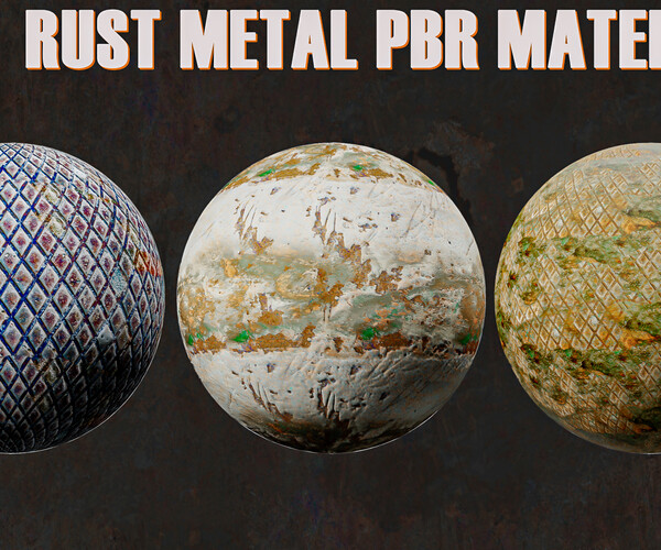 ArtStation - 30 Rusty Metal Blender Materials (Cycles, Eevee) | Game Assets