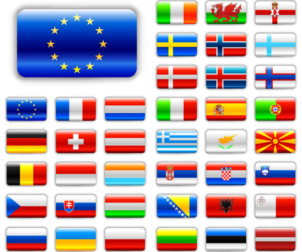 ArtStation - Set of World Flags Icons mix design. EPS Template File ...