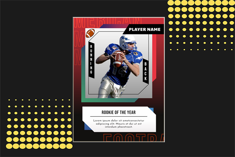 ArtStation - Sports Trading Card template V3 | Artworks