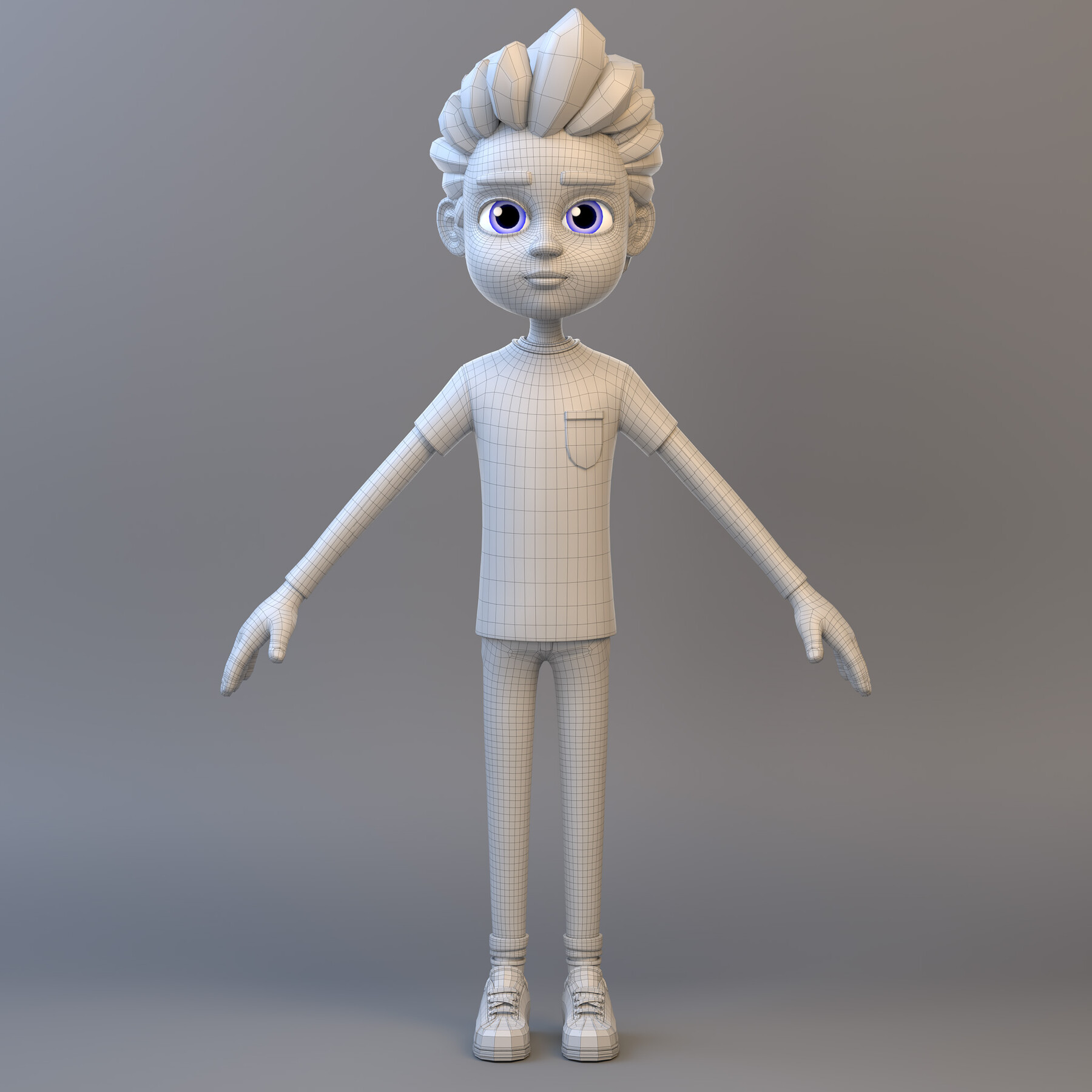 ArtStation - Cartoon Teenage Boy 02 | Resources