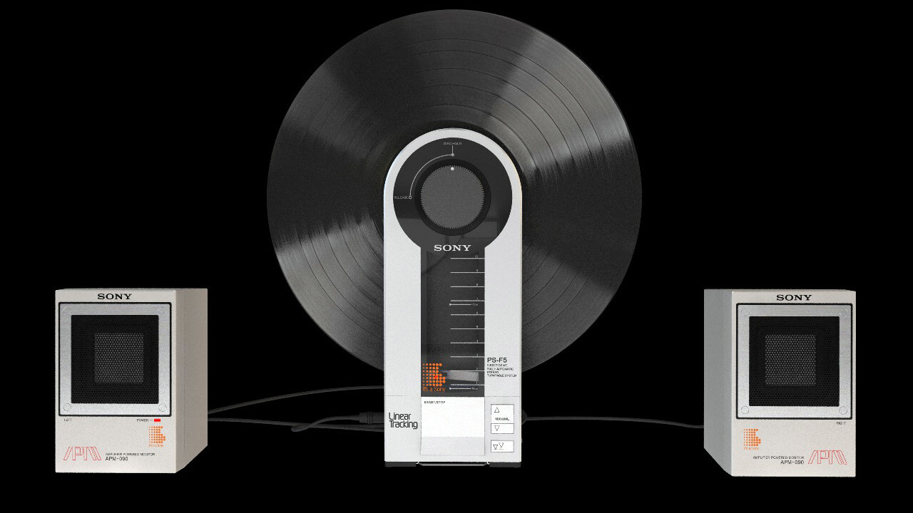 ArtStation - SONY PS-F5 Flamingo & SONY APM-090 Amplifier - 3D Model ...