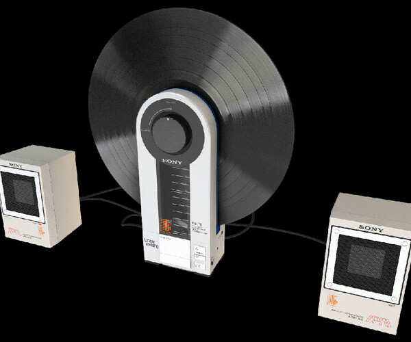 ArtStation - SONY PS-F5 Flamingo & SONY APM-090 Amplifier - 3D Model ...