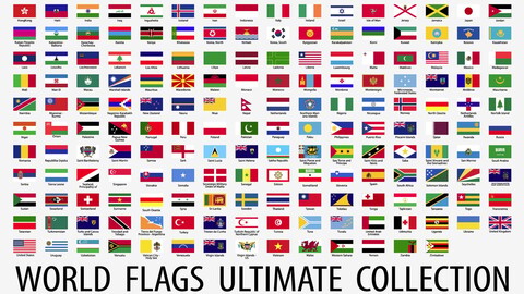 ArtStation - Vector world flags design elements. EPS Template File ...