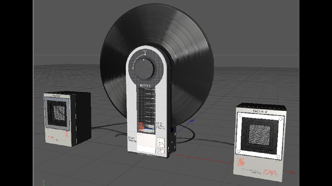 ArtStation - SONY PS-F5 Flamingo & SONY APM-090 Amplifier - 3D Model | Resources