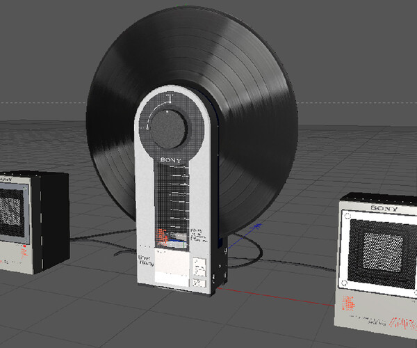 ArtStation - SONY PS-F5 Flamingo & SONY APM-090 Amplifier - 3D Model ...