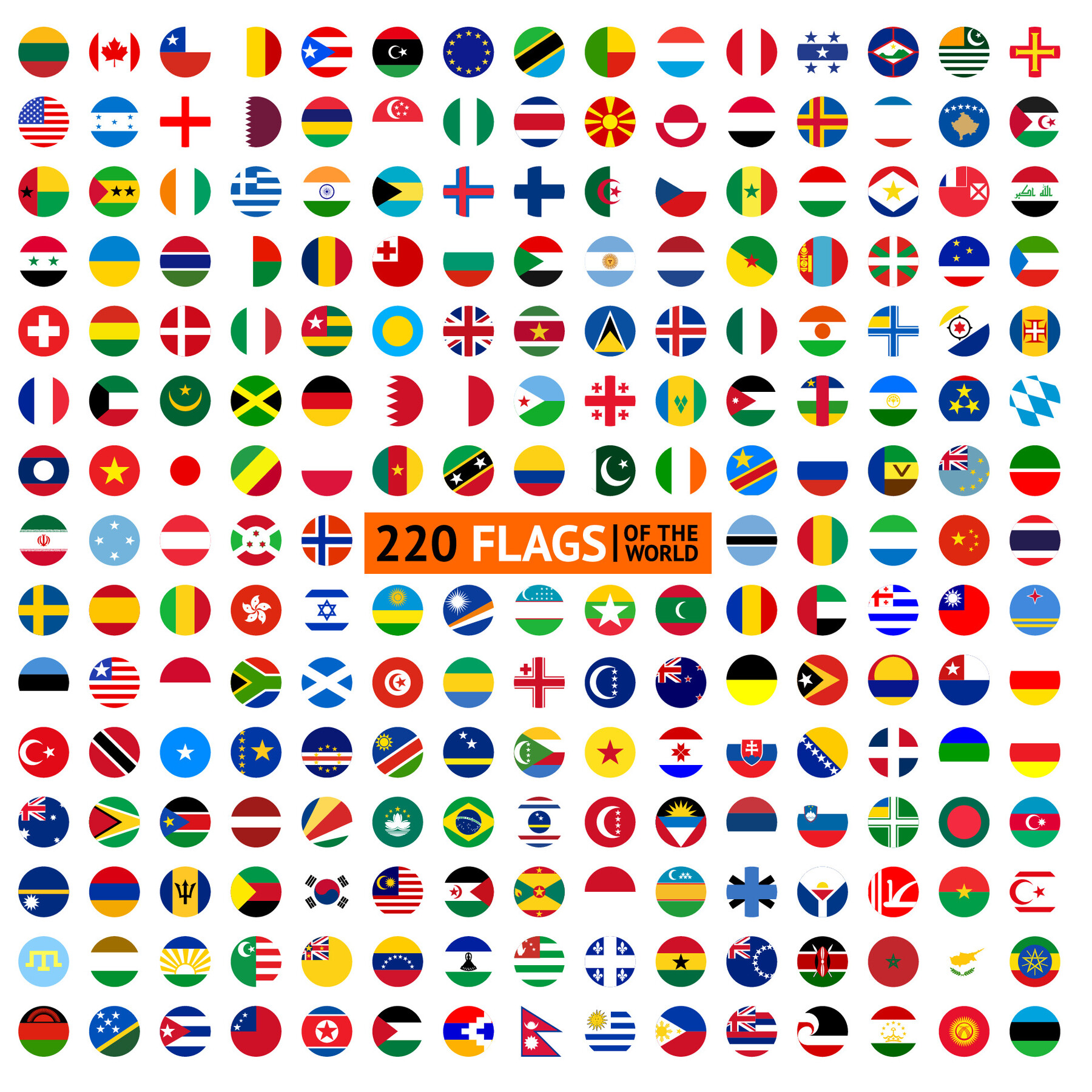ArtStation - World flag vector collections. EPS Template File | Artworks