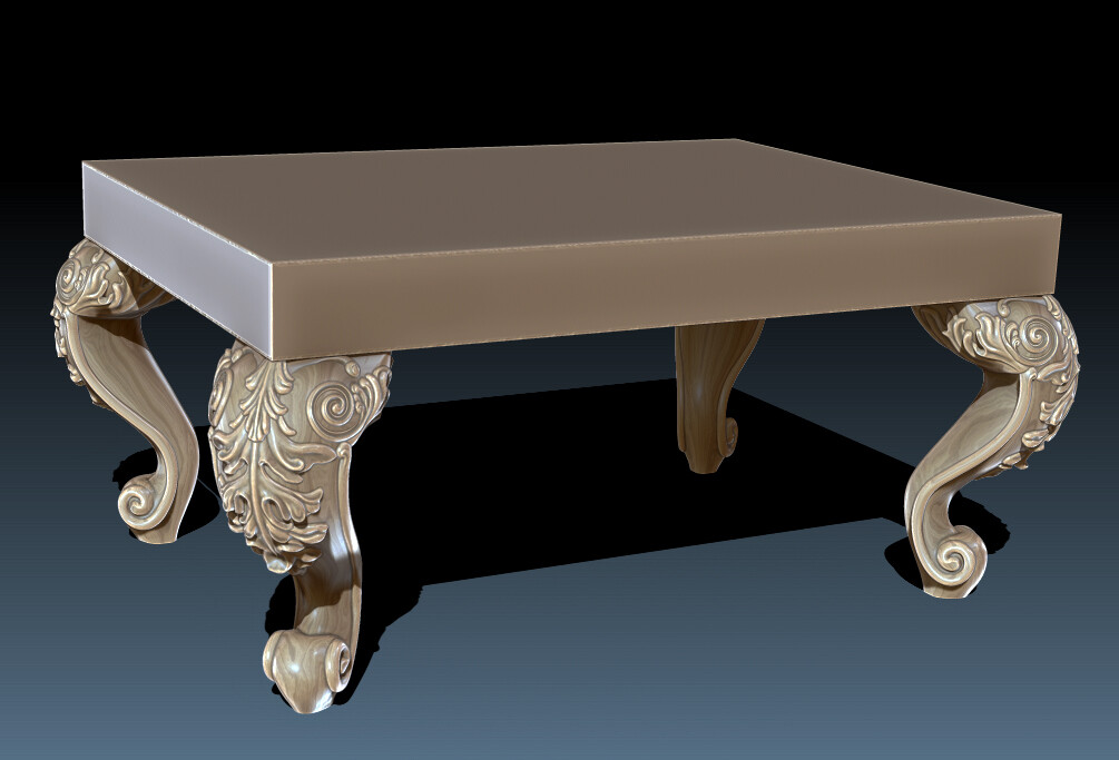 ArtStation - 3D model for CNC machine table | Resources