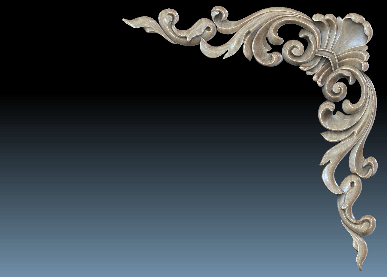 ArtStation - 3D model for CNC machine overlay decor | Resources
