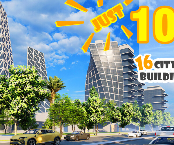 ArtStation - 16 Buildings Collection | Resources