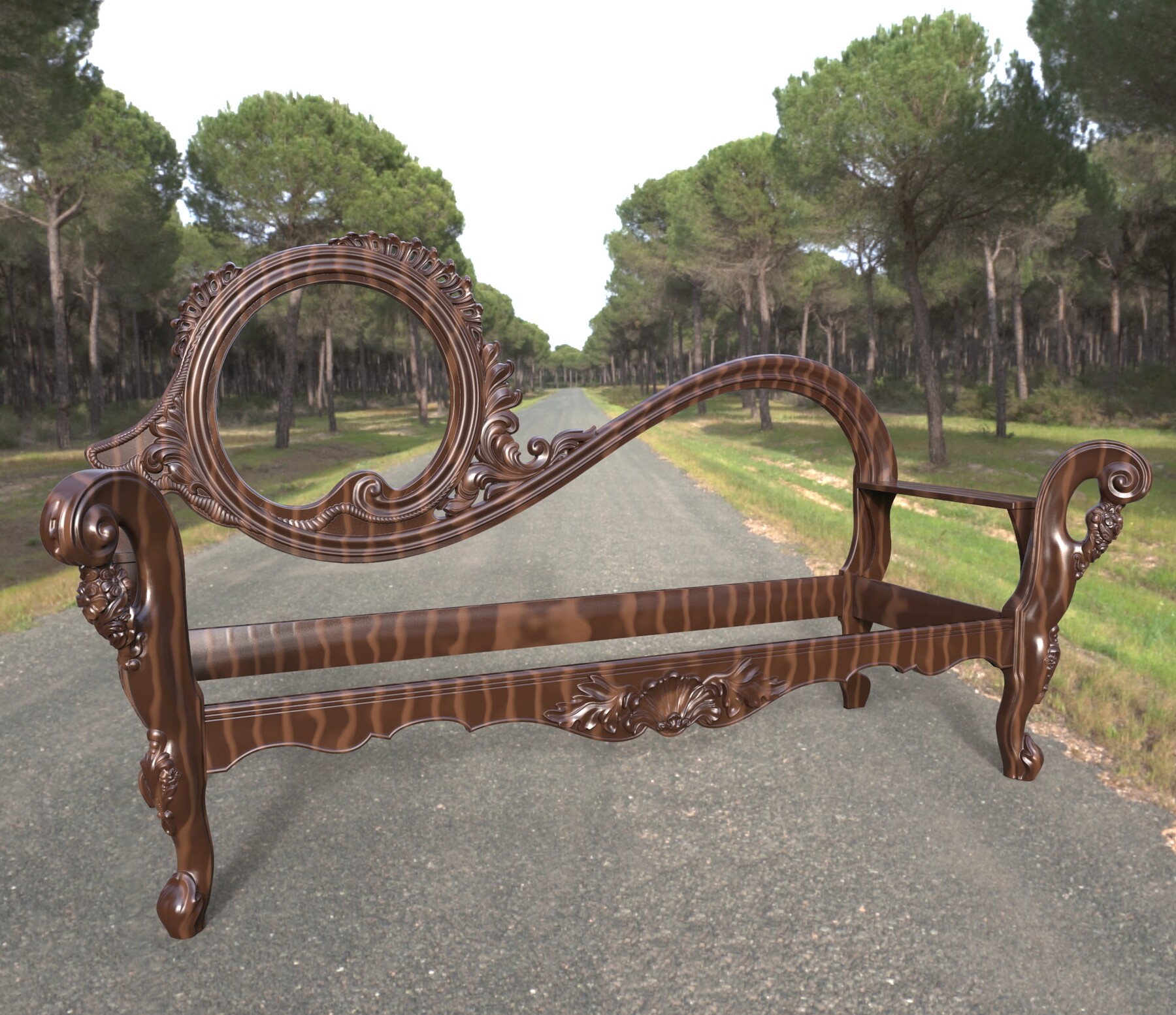 ArtStation - 3D model for CNC machine sofa | Resources