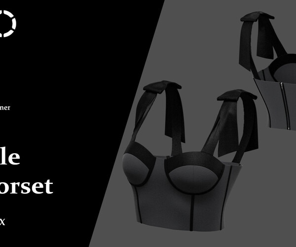ArtStation - Female corset / Marvelous Designer/Clo3D project file ...