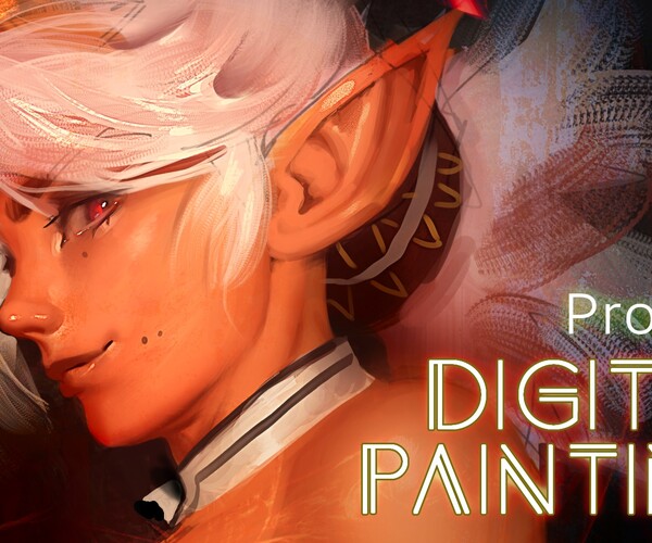 ArtStation - Digital painting process: Zela the Ifrit Djinn | Tutorials