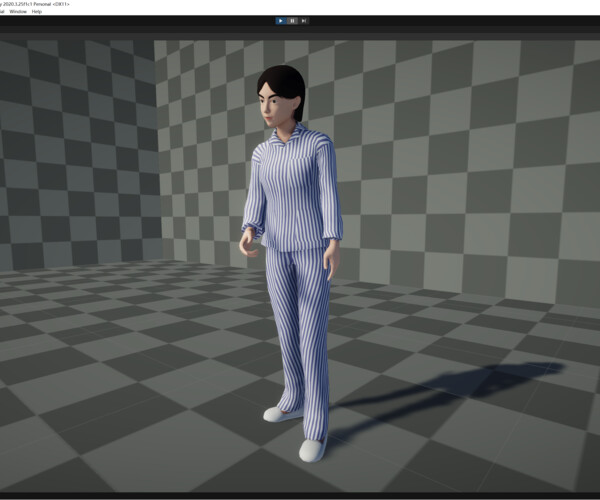 ArtStation - 3D Model - Female Patient | Game Assets