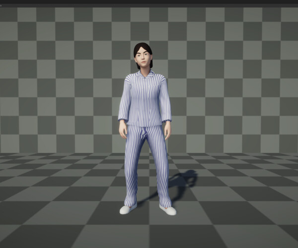 ArtStation - 3D Model - Female Patient | Game Assets