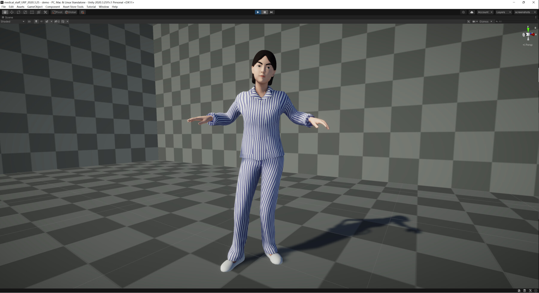 ArtStation - 3D Model - Female Patient | Game Assets