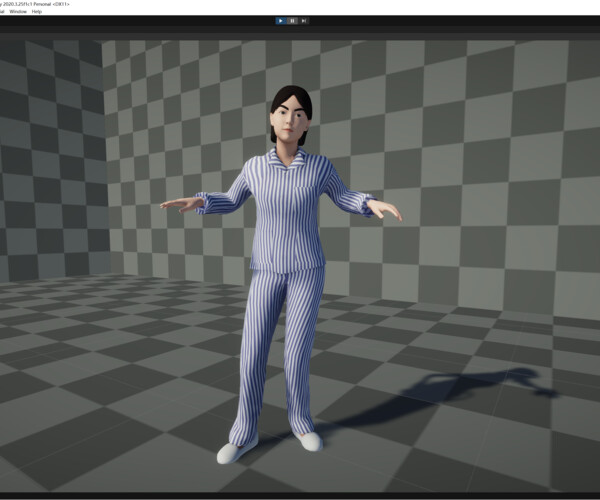 ArtStation - 3D Model - Female Patient | Game Assets