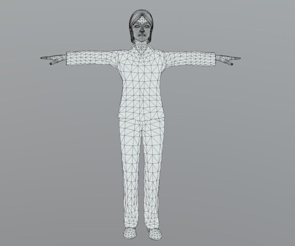 ArtStation - 3D Model - Female Patient | Game Assets