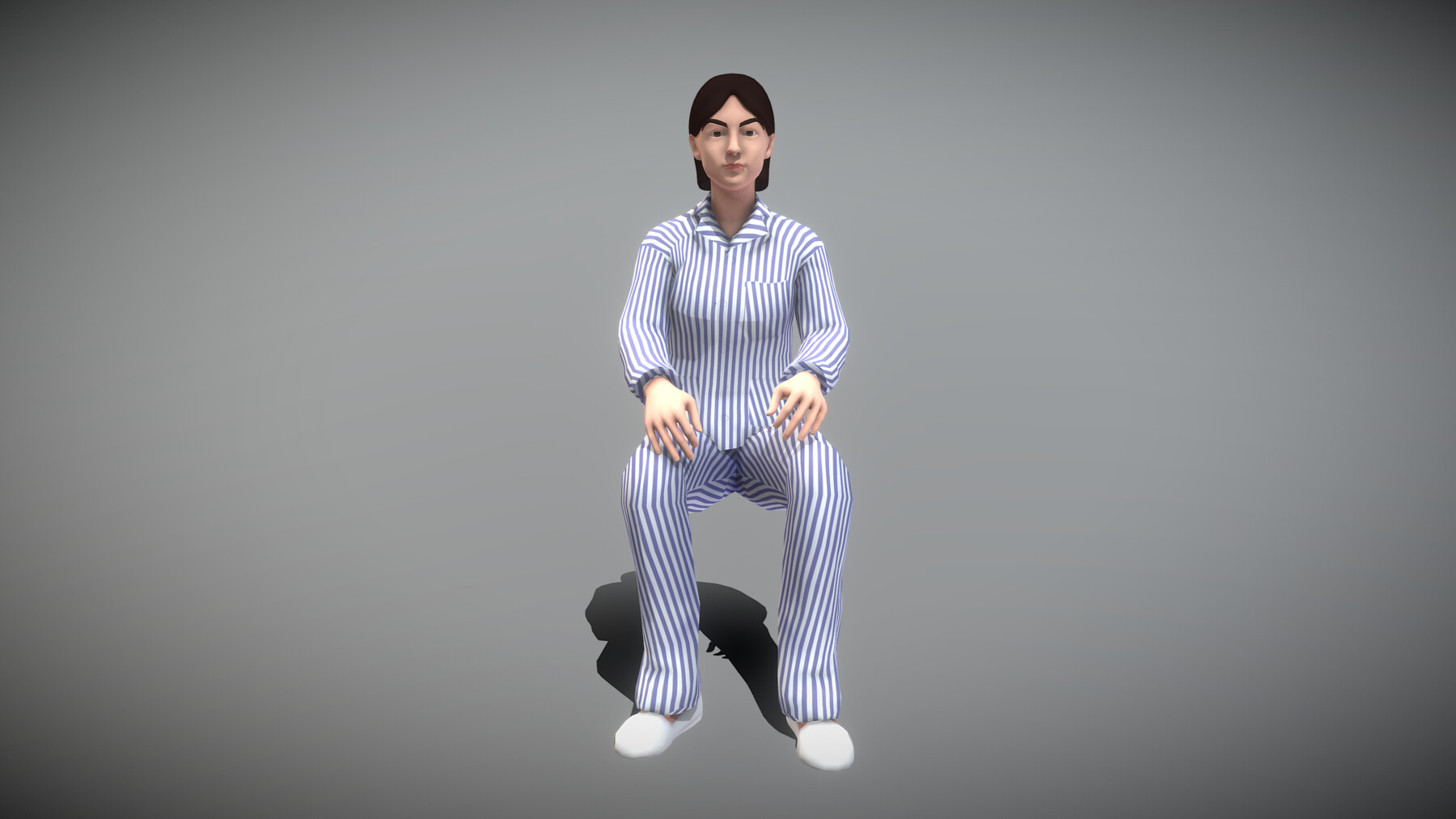 ArtStation - 3D Model - Female Patient | Game Assets