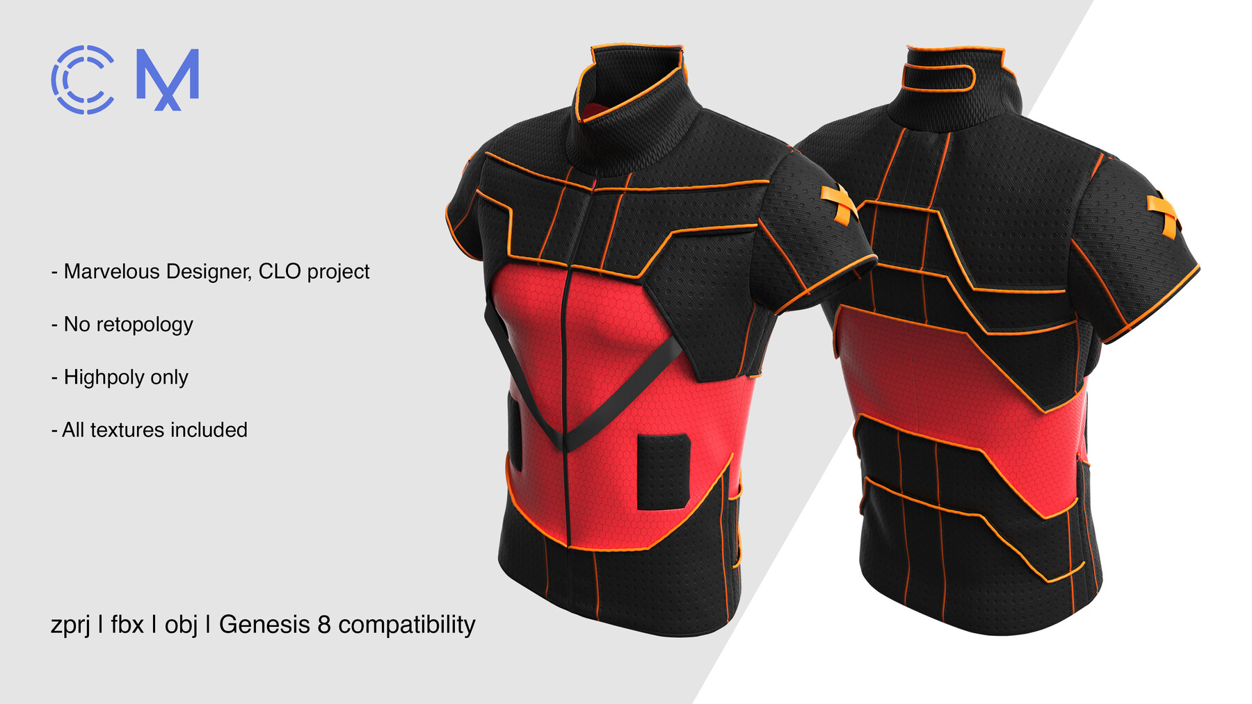 ArtStation - Man's Sci-Fi Jacket | Game Assets